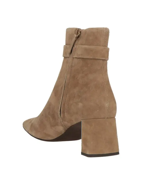 Tory Burch Suede Ankle Boots With Block Heel And Strap Detailing