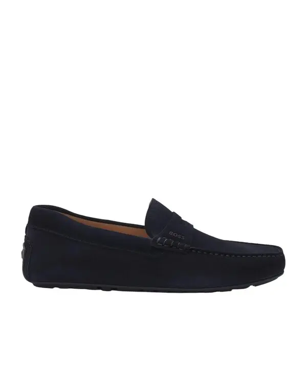 Hugo Boss Suede Loafers - Black