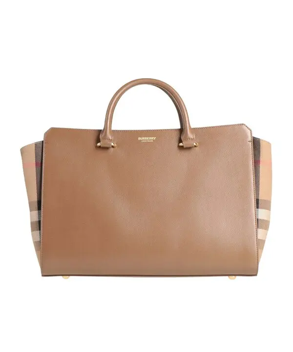 Burberry Leather Tote Bag - Nude