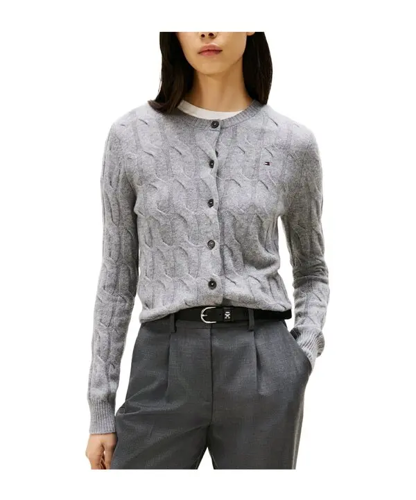 Tommy Hilfiger Crewneck Cableknit Cardigan