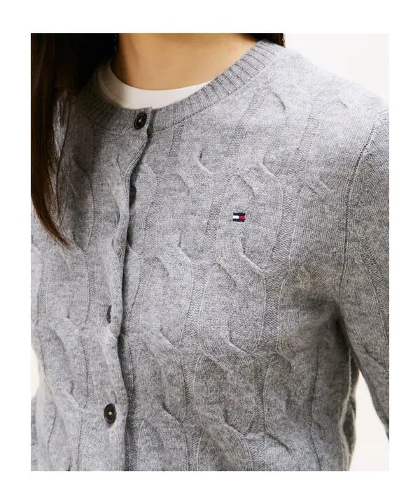 Tommy Hilfiger Crewneck Cableknit Cardigan
