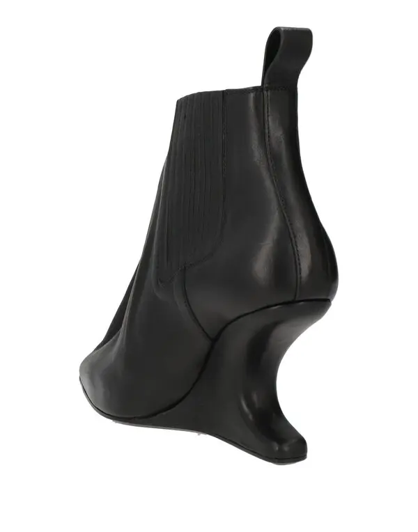 Rick Owens Leather Ankle Boots - No