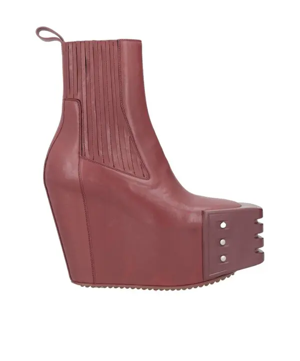 Rick Owens Square Toe Ankle Boots