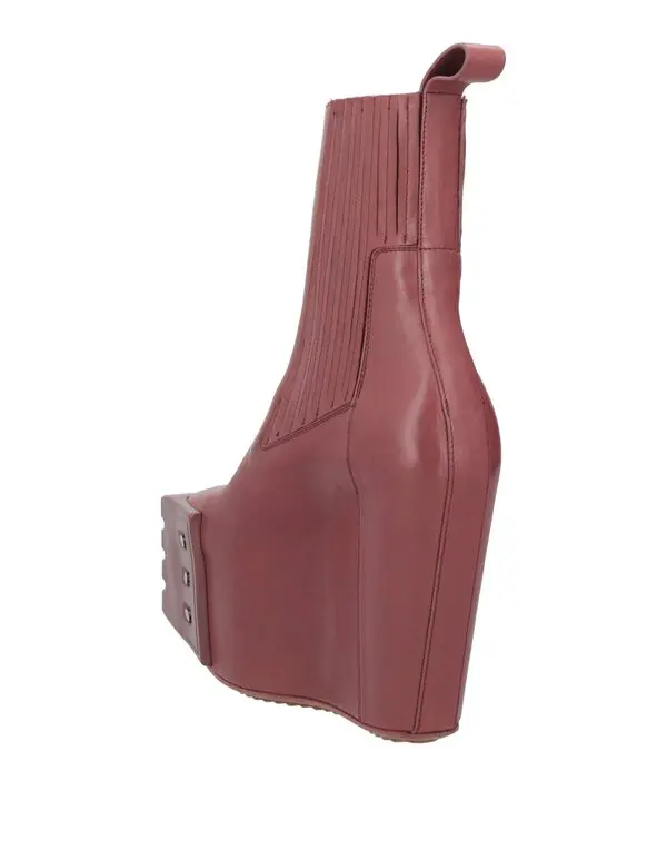 Rick Owens Square Toe Ankle Boots