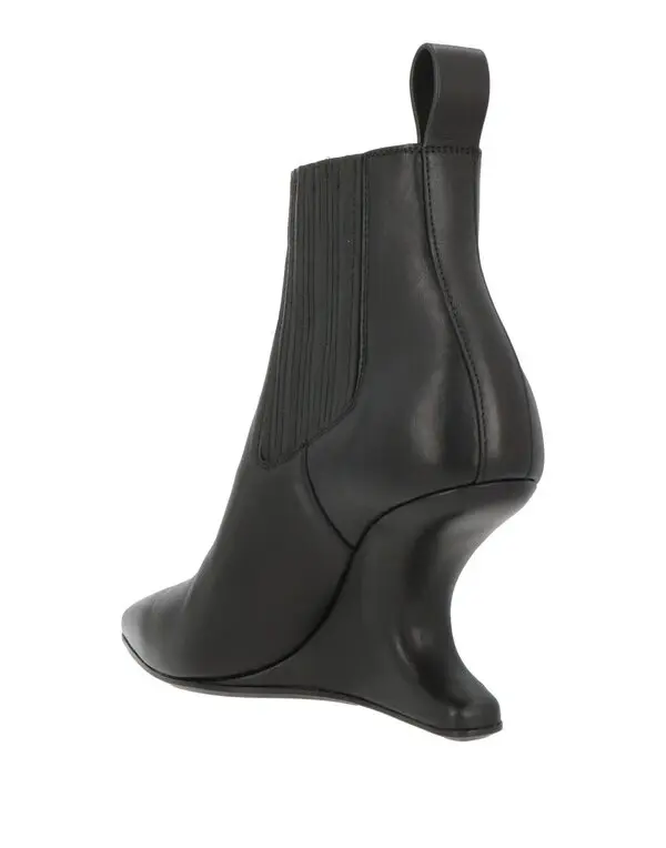 Rick Owens Sculptural Heel Ankle Boots