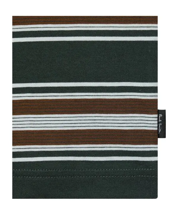 Paul Smith Multicolour Horizontalstripe Crewneck Shortsleeve Top