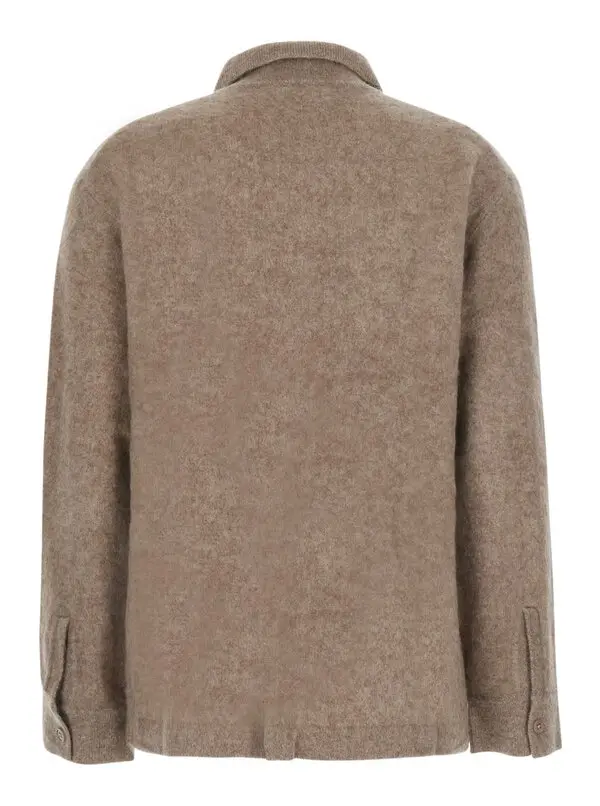 P.a.r.o.s.h Button-front Long-sleeve Wool Cardigan