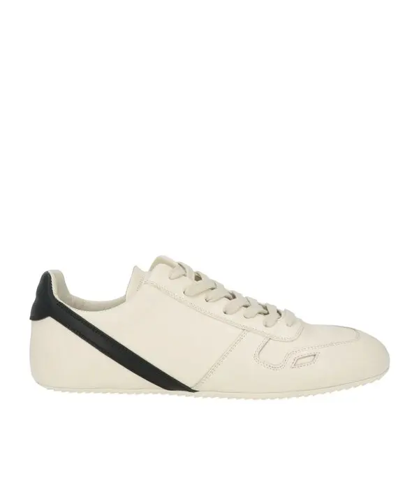 Rick Owens Low-top Leather Trainers - White