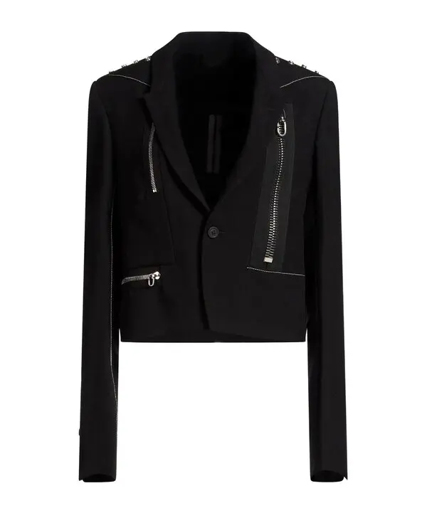 Rick Owens Long Sleeves Jackets - Black