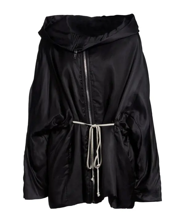 Rick Owens Long Sleeve Hooded Jacket - Black