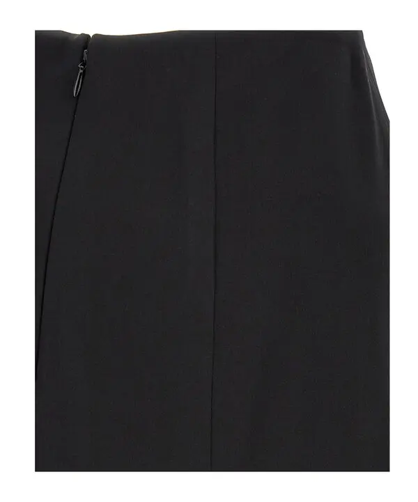 Ermanno Scervino Slim-fit Lace Hem Midi Skirt