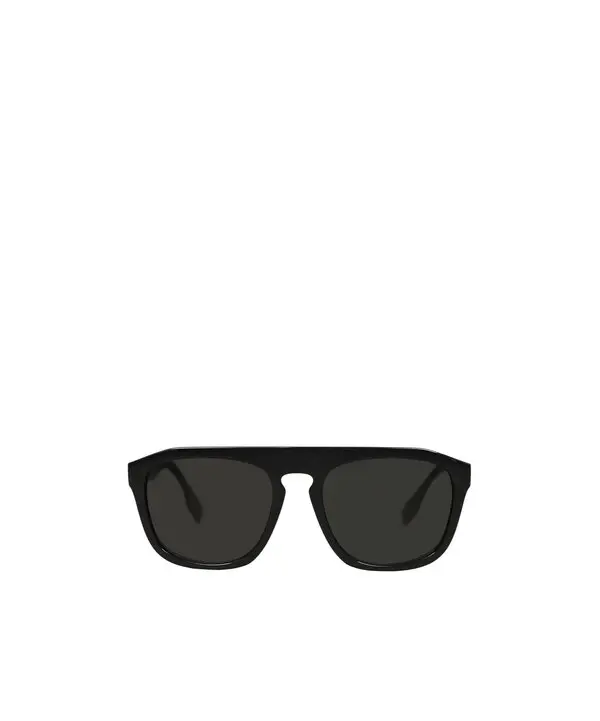 Burberry Minimalist Rectangular Sunglasses - Black