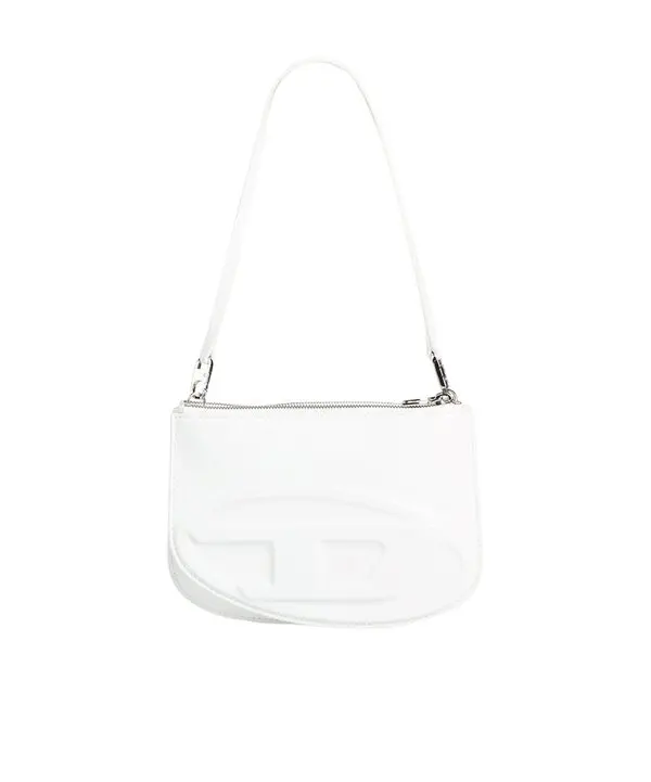 DIESEL® Plain Color Shoulder Bag With Appliqués