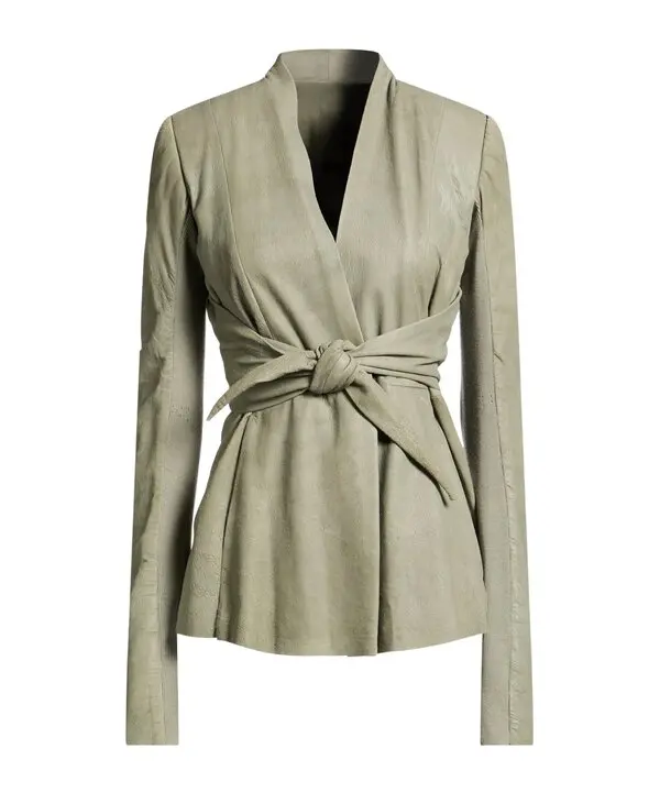 Rick Owens Leather Jackets - Nude