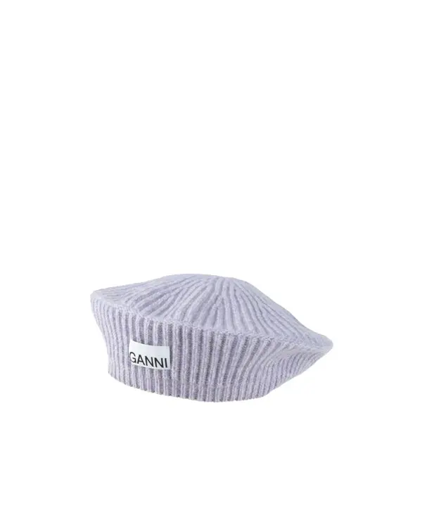 GANNI Mid-weight Knit Hats - Gray