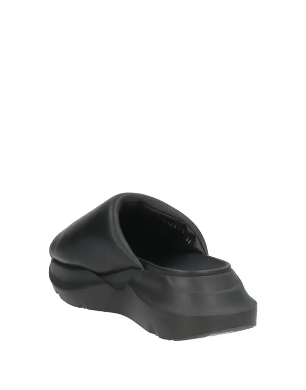 Rick Owens Square Toe Wedge Sandals