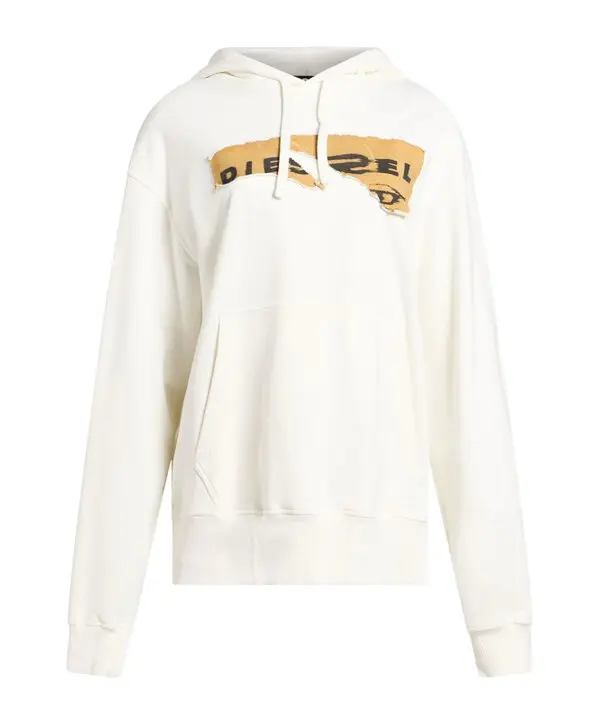 DIESEL® Solid-color Hoodie - White