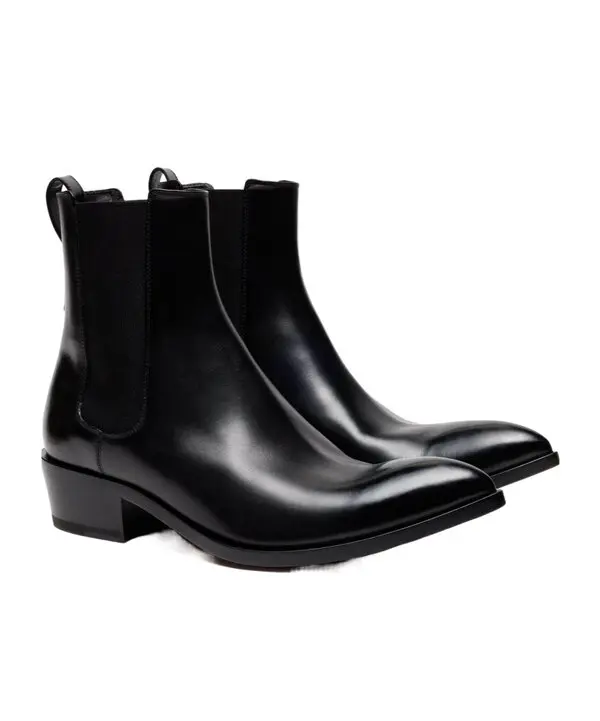 TOM FORD Burnished Leather Chelsea Boot