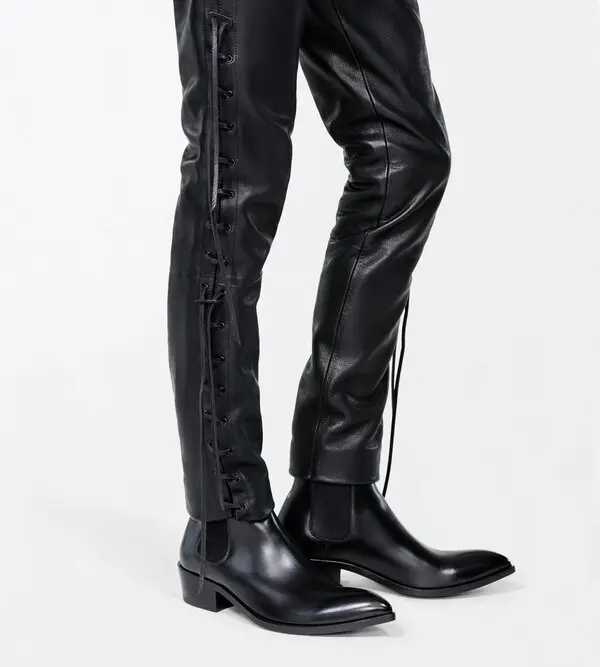 TOM FORD Burnished Leather Chelsea Boot