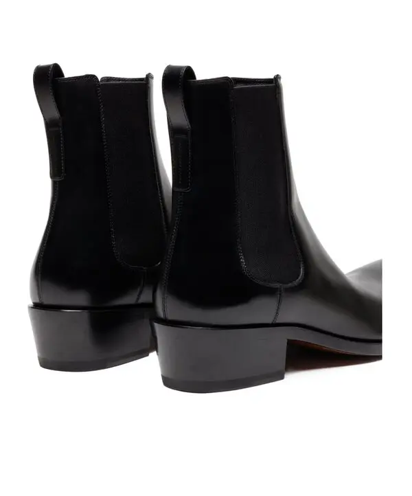 TOM FORD Burnished Leather Chelsea Boot