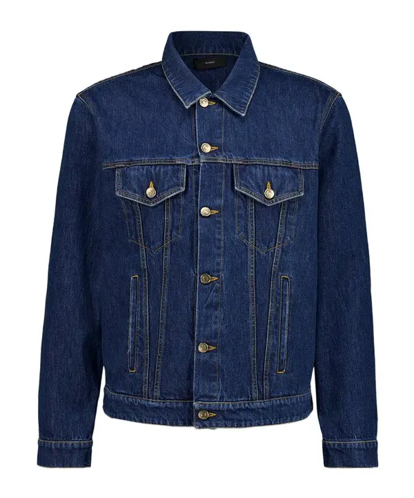 Alanui Hawaii Embroidered Denim Jacket - Blue