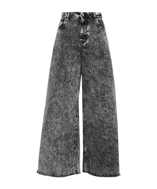 Marni Two-tone Straight-leg Jeans - Grey