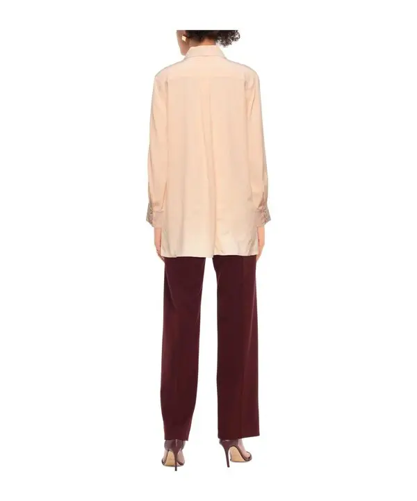 Chloé Plain Color Silk Shirts