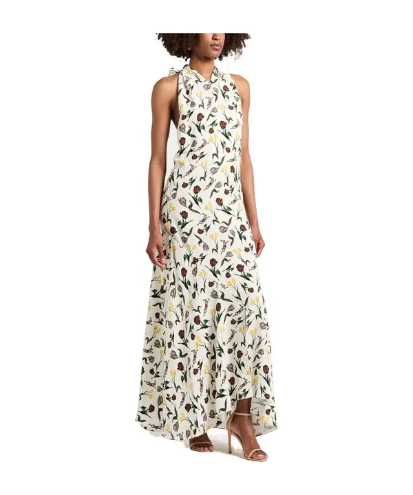 Marni Sleeveless Floral Maxi Dress With Slit
