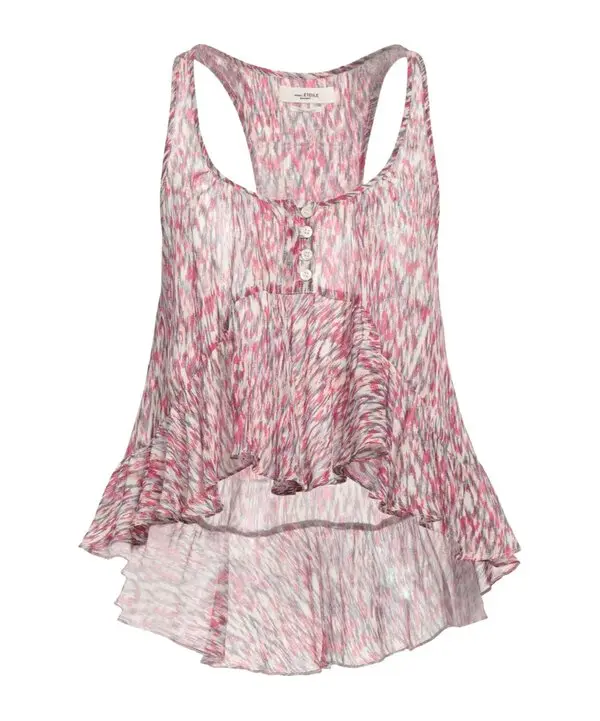 Isabel Marant Étoile Sleeveless Loose Top With Button Detail - Pink