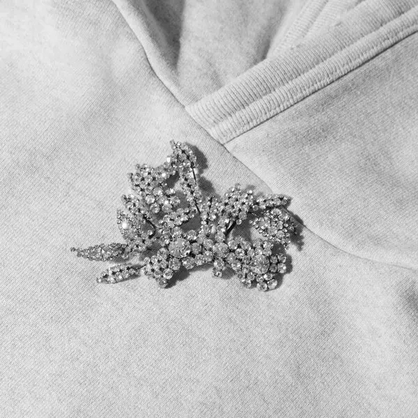 Prada Crystal Embellished Hoodie
