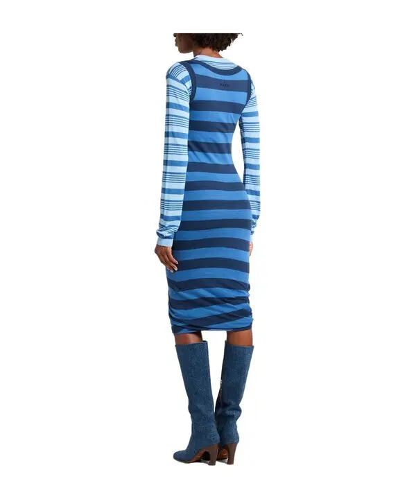 Marni Striped Long Sleeve T-shirt Dress