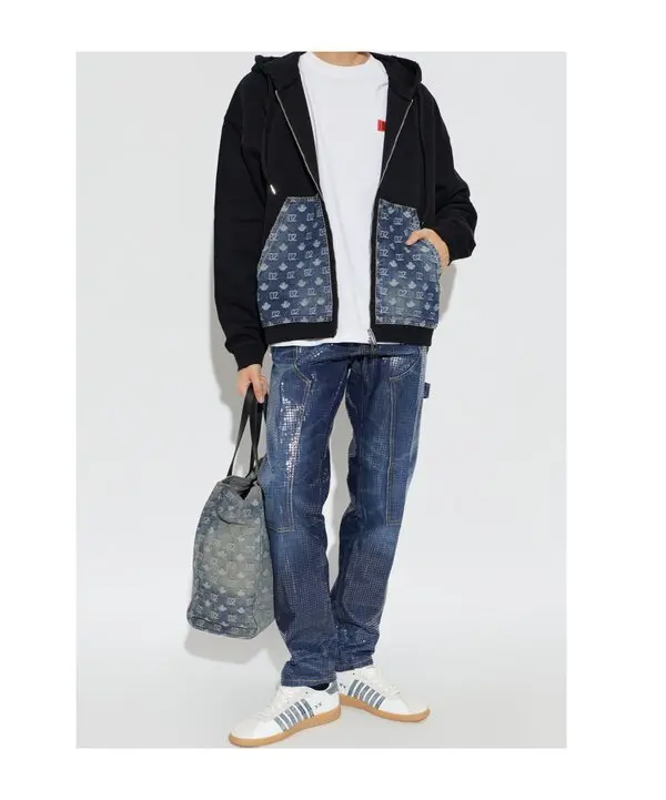 Dsquared2 Belt-loop Sequin Jeans