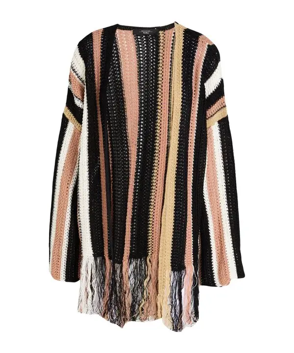 Max Mara Striped Cardigans - Black