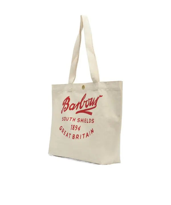 Barbour Cotton Tote Bag With Logo Detail