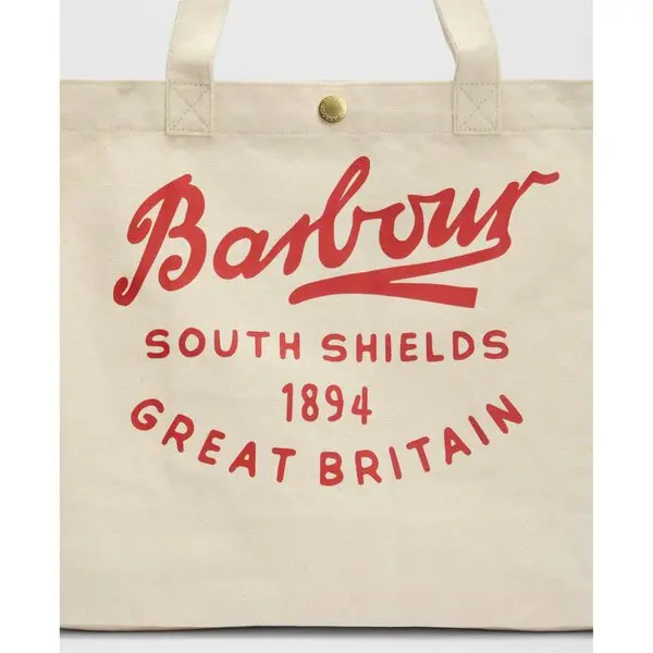 Barbour Cotton Tote Bag With Logo Detail