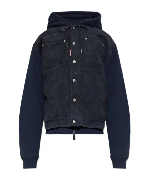 Dsquared2 Long-sleeve Denim Jacket - Navy Blue