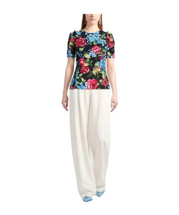 Dolce & Gabbana Floral Short-sleeve Top