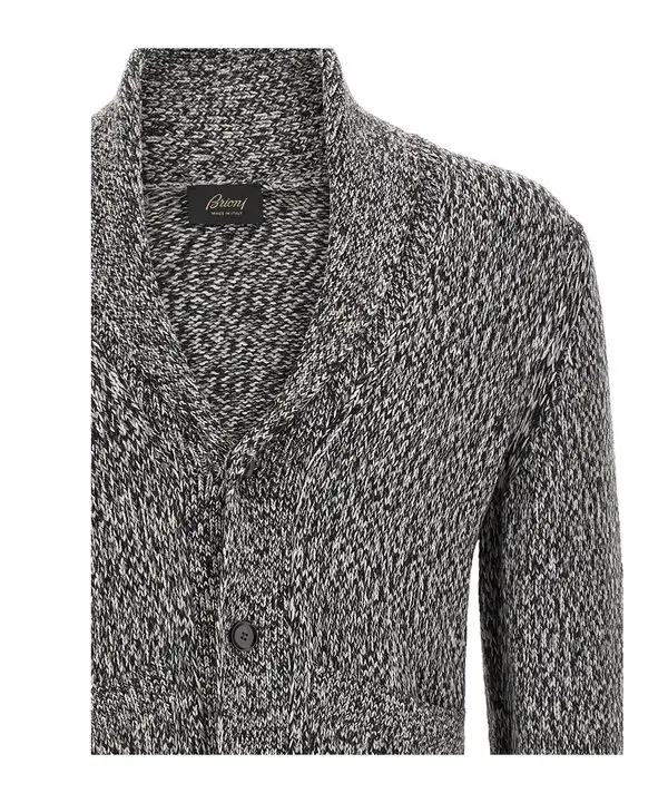 Brioni Long-sleeve Open-front Cardigan