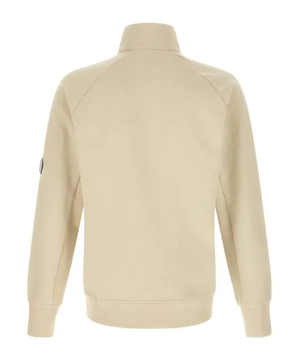 C.P. COMPANY Diagonal Raised Fleece Lens Half Zip Sweatshirt