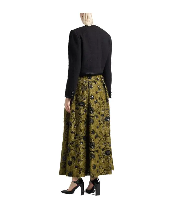 Dolce & Gabbana Textured Cropped Jacket With Button Detail