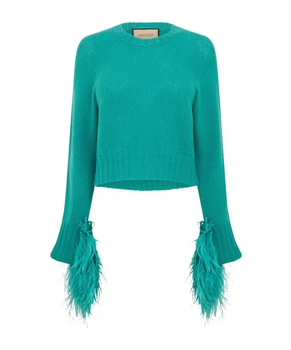 Gucci Casual Crewneck Sweater - Green