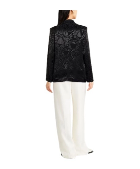 Farm Rio Double Breasted Jacquard Blazer