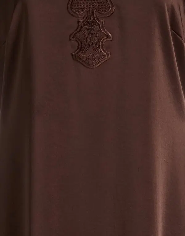 Max Mara Sleeveless V-neck Maxi Dress With Appliqu