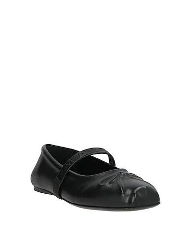 Marni Minimalist Solidcolor Mary Jane Leather Shoes