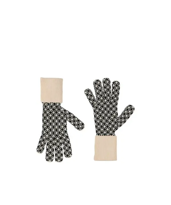 MAISON MARGIELA Two-tone Knitted Gloves - Nude