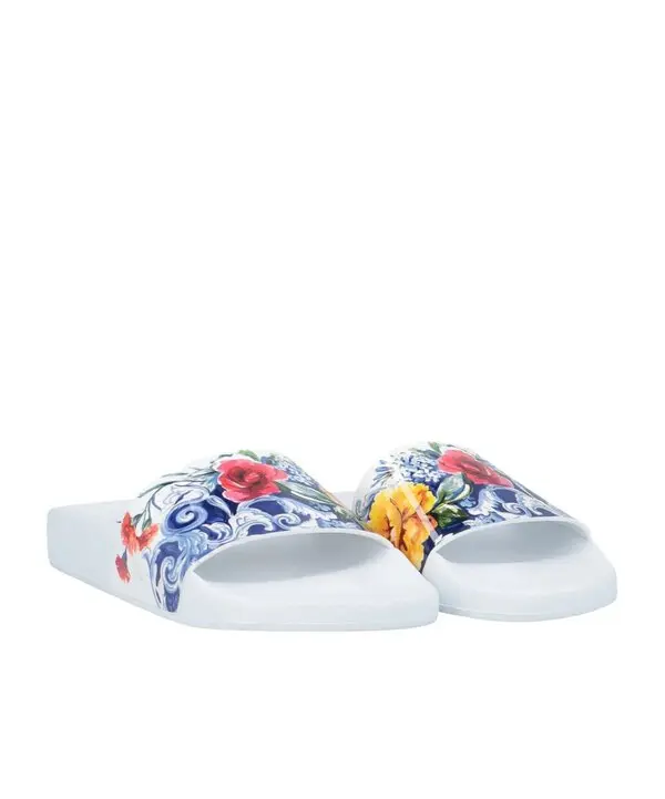 Dolce & Gabbana Floral Print Slides