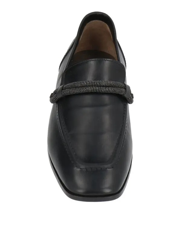 Brunello Cucinelli Leather Loafers With Embellished Detail