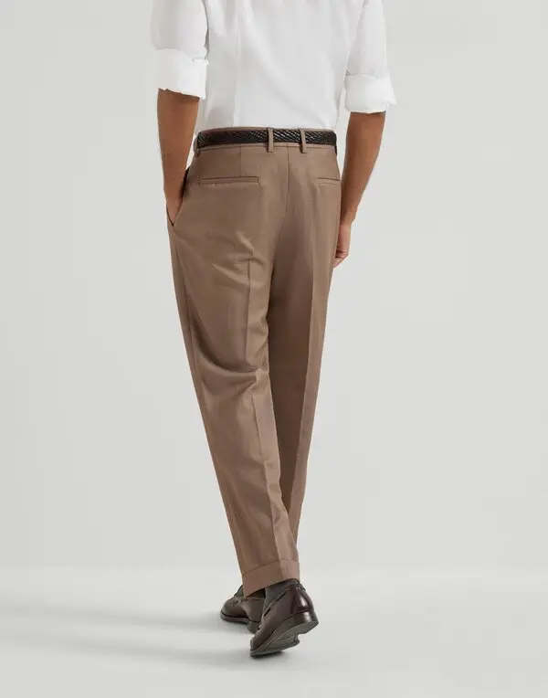 Brunello Cucinelli Pleated Wool Trousers