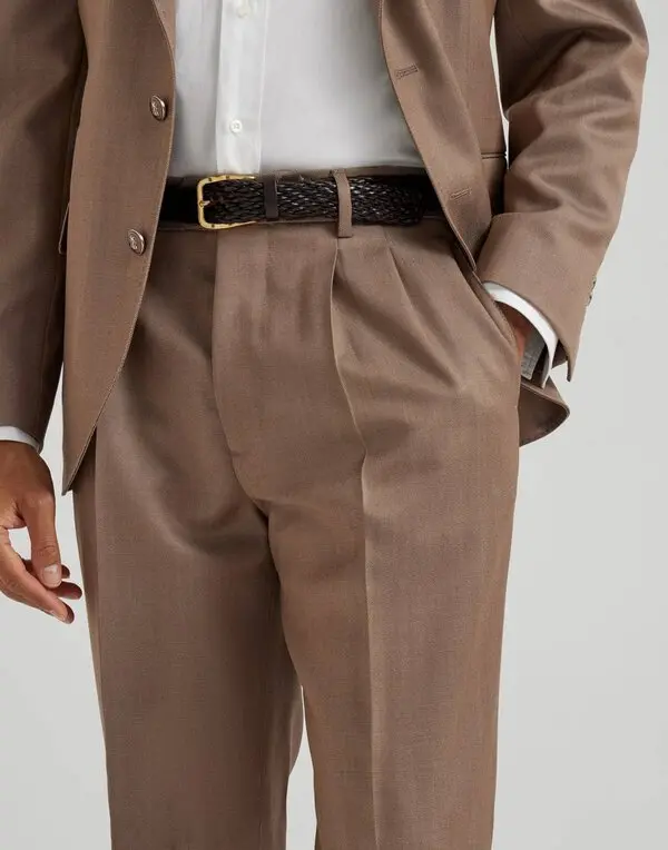 Brunello Cucinelli Pleated Wool Trousers