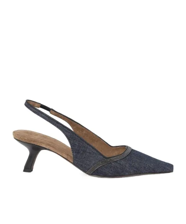 Brunello Cucinelli Square-toed High-heeled Sandals - Black